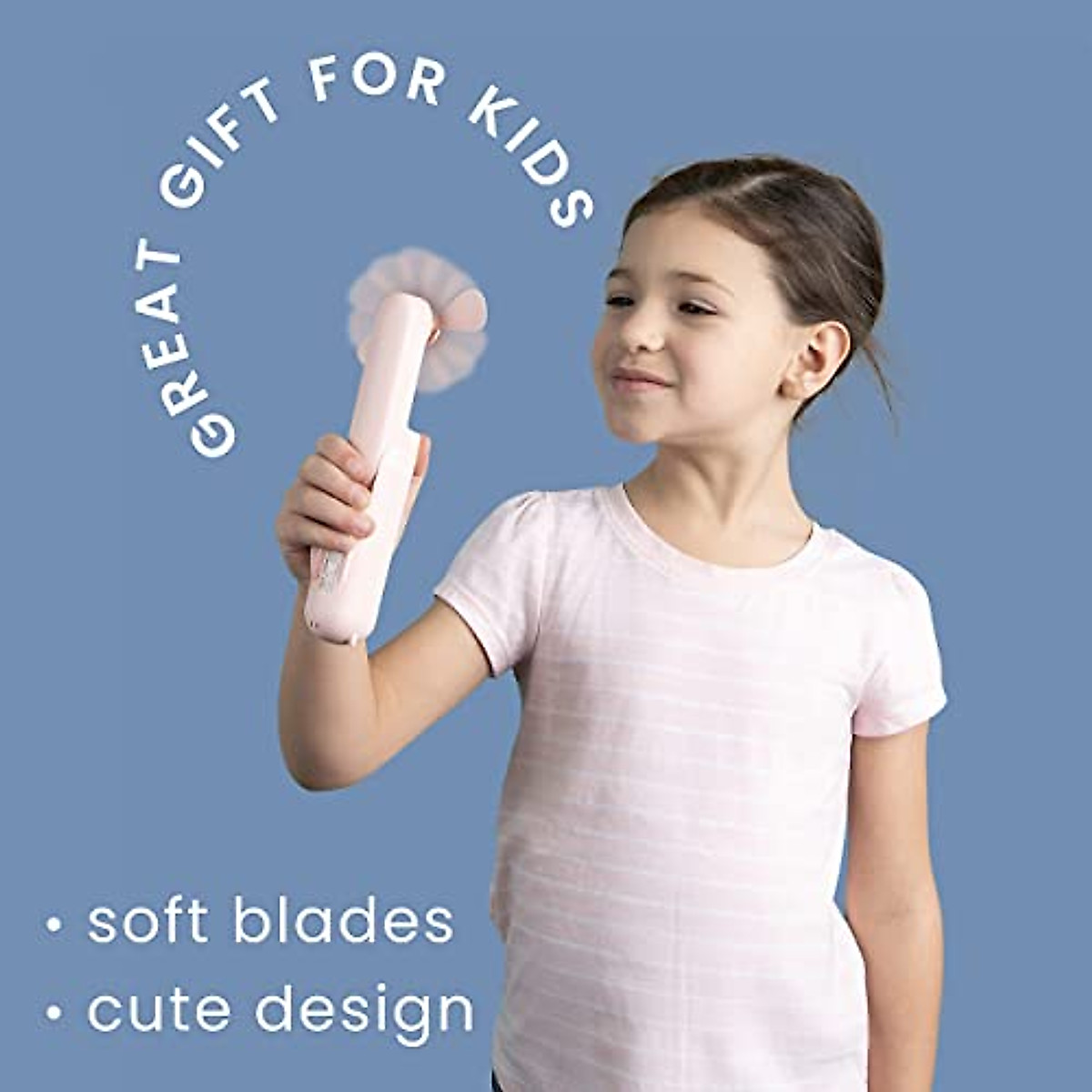 Handheld Mini Fan, 2 Speed Portable Fan, Rechargeable Hand Fan With Power Bank, Pink Personal Fan For Women & Kids, Quiet Table & Desk Fan For Office, Foldable USB Fan Great For Travel, Outdoors