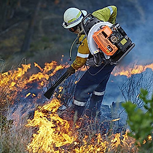 65cc Backpack Leaf Blower Gas Powered 3.6HP 2 Stroke Backpack Blower Gas Blower Snow Blower Lawn Blower Gasoline Backpack Leaf Blower for Lawn Care (65cc)