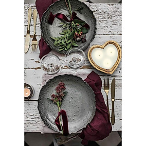 6” Heart Shaped Wooden Bowl Candle with Soy Wax - 3 Wicks 5 oz Decorative Dough Bowl Candles for Anniversary Engagement Wedding Birthday Valentine Christmas Gift (Vanilla Sandalwood - 6" Brown Bowl)