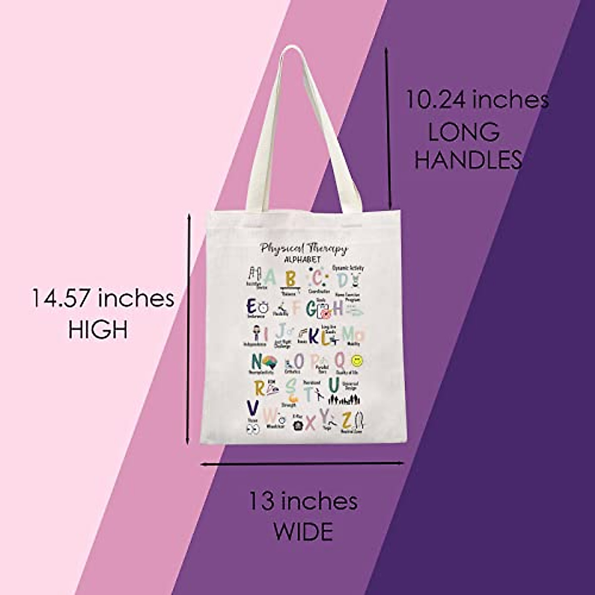 MNIGIU Physical Therapy Tote Bag PT Handbag PT Appreciation Gift PTA Gift PT Gift Occupational Therapist Graduation gift (Handbag)