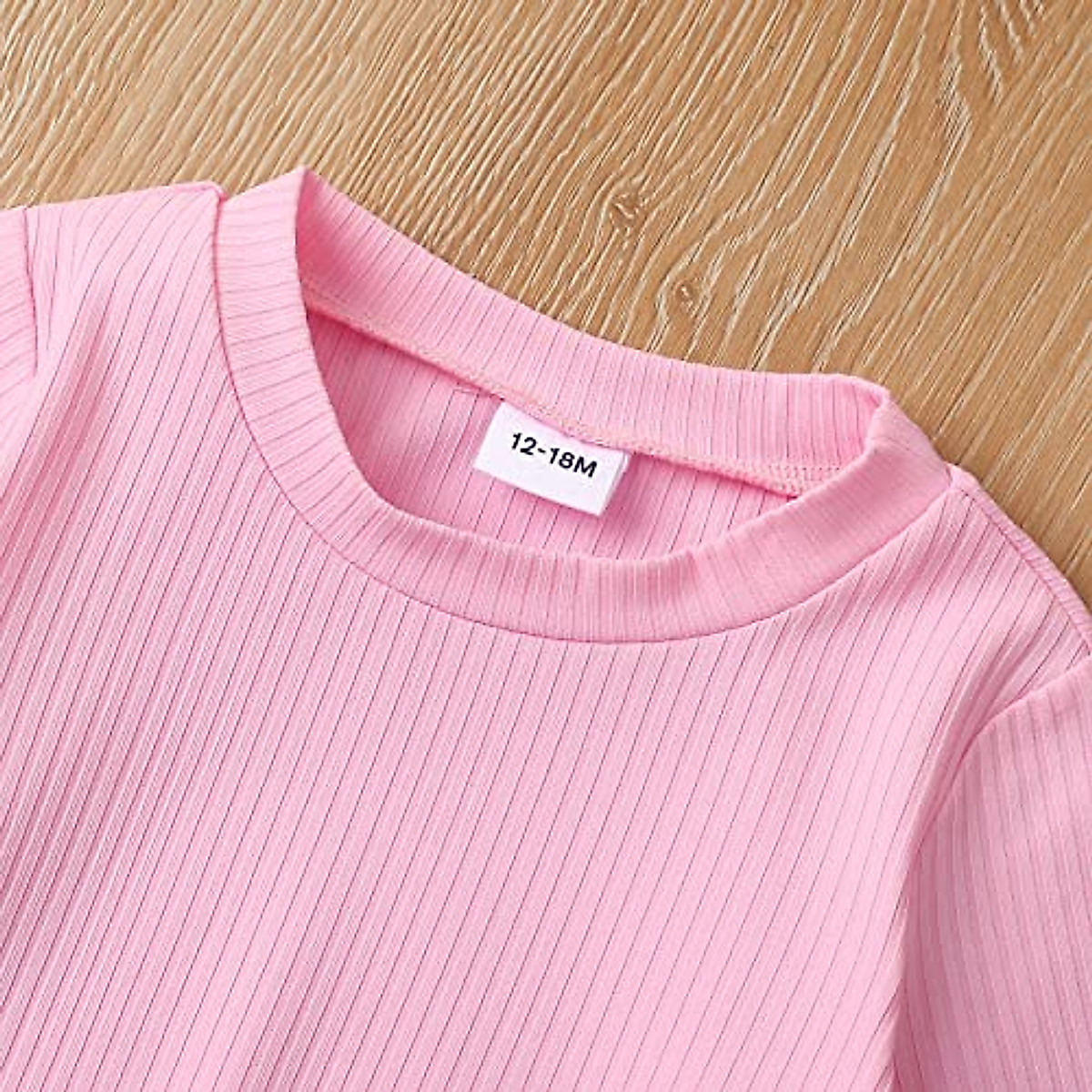 Melaogoy Toddler Baby Girl Clothes Outfit Long Sleeve Sweatsuit Set Solid Top+Pants+Hat 3PCS(2-3T Pink)