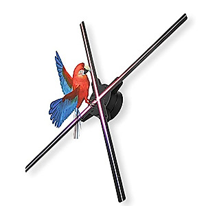 3D Hologram Fan, Faryuan Graphic 3D Photos & Videos, 1600x616 Hi-Resolution & 616 Beads WiFi Hologram Advertising Display with APP & Built-in Bluetooth for Business, Trade Show, Store, Shop (22inch)