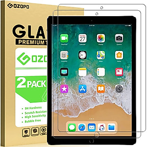 GOZOPO 2-Pack Screen Protector For iPad 9.7 / iPad Air 1, 2, Pro 9.7 - Scratch Resistant Tempered Glass Film