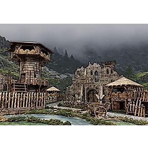 Battle Systems – Modular Fantasy Scenery – Perfect for Roleplaying and Wargames - Multi Level Tabletop Terrain for 28mm Miniatures – Colour Printed Model Diorama – DND Warhammer (Battlefield)