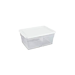 Storage Box, See-Through, 16-Qt.