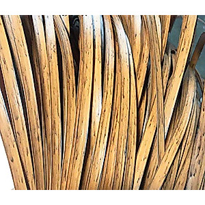 Wood Grain Flat Synthetic Rattan Repair Material Plastic Rattan Wicker Repair Kit Wicker Patio Furniture Repair, Used for Weaving and Repairing Chairs, Tables, Storage Baskets