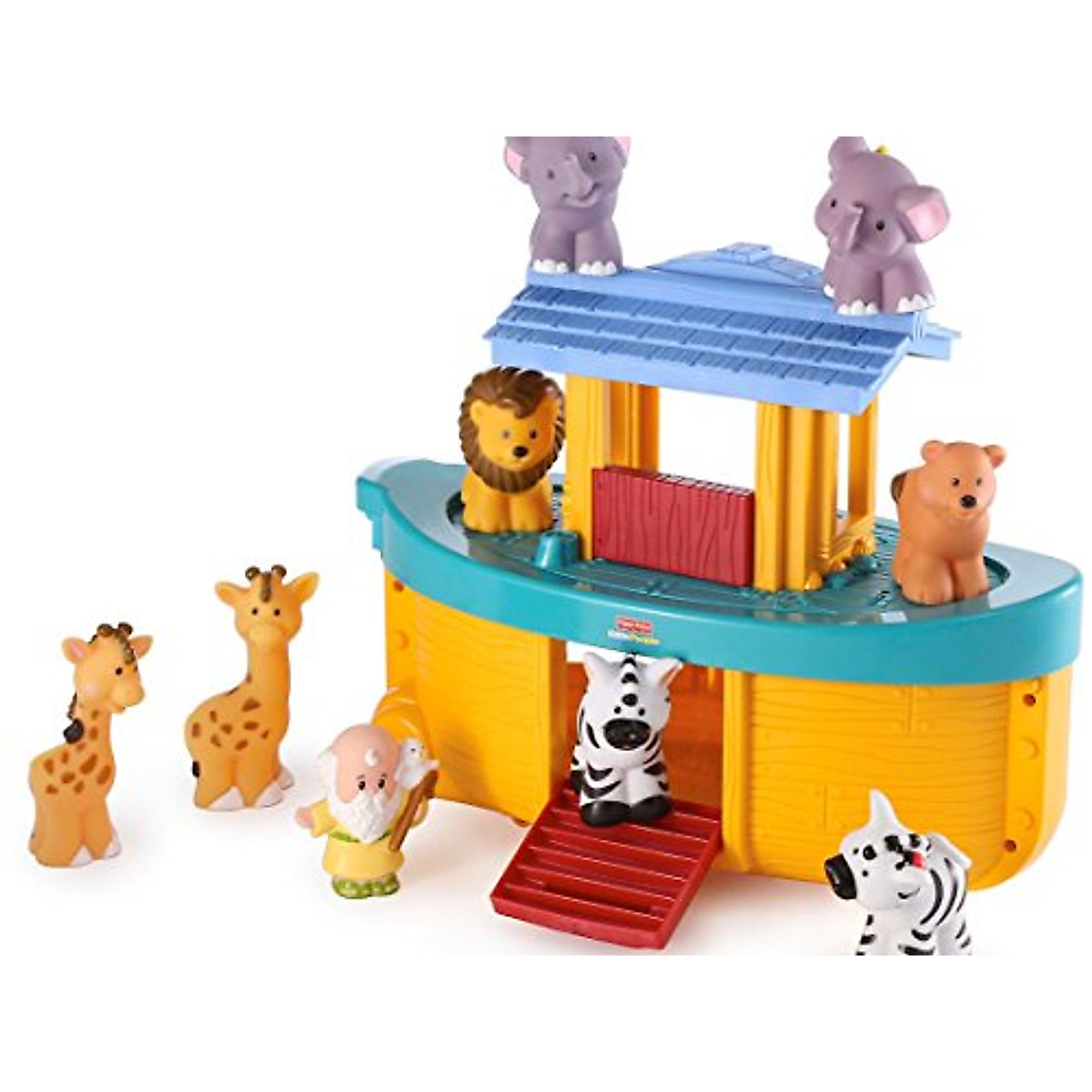 Fisher-Price Little People Noah's Ark playset with 9 figures for toddler and preschool pretend play ages 1 to 5 years