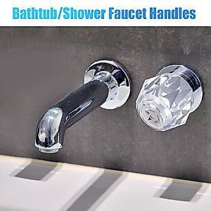 Shower Knob Replacement, Shower Faucet Handle Replacement Single Handle Tub Faucets Replacement Compatible with Delta Faucet RP2391 (Diameter 1.97in, Depth 2.56in, Mouth 0.02x0.01in)