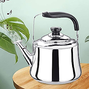 YARNOW Tea Kettle Stove Top 4 Quart Whistling Tea Kettle Teapot Stainless Steel Teapot Heating Water Container with Handle for Home Gas Stovetop