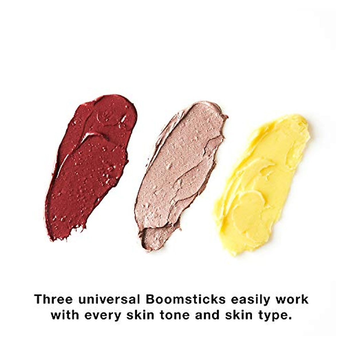 BOOM! by Cindy Joseph Cosmetics Boomstick Trio - 3 Pack Boom Makeup Sticks for Older Women & Mature Skin - Blush Stick, Highlighter Stick & Moisturizer