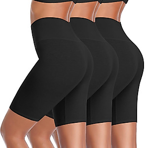 K-CHEONY Women's Biker Shorts Cotton High Waisted Slip Shorts Boy Shorts Underwear Yoga Workout Gym Shorts Leggings