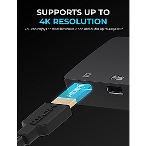 SABRENT KVM Switch, USB-C, 1 PC to 2-Displays with 60 Watt Power Delivery (USB-CKDH)