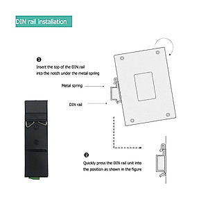 LINOVISION Industrial Unlocked 4G LTE WiFi Router with SIM Card Slot, 4G VPN Router, Indusrial Cellular Router with one LAN Port, WAN Port and 3 Antenna, Supports T-Mobile, AT&T and DIN Rail Mounting