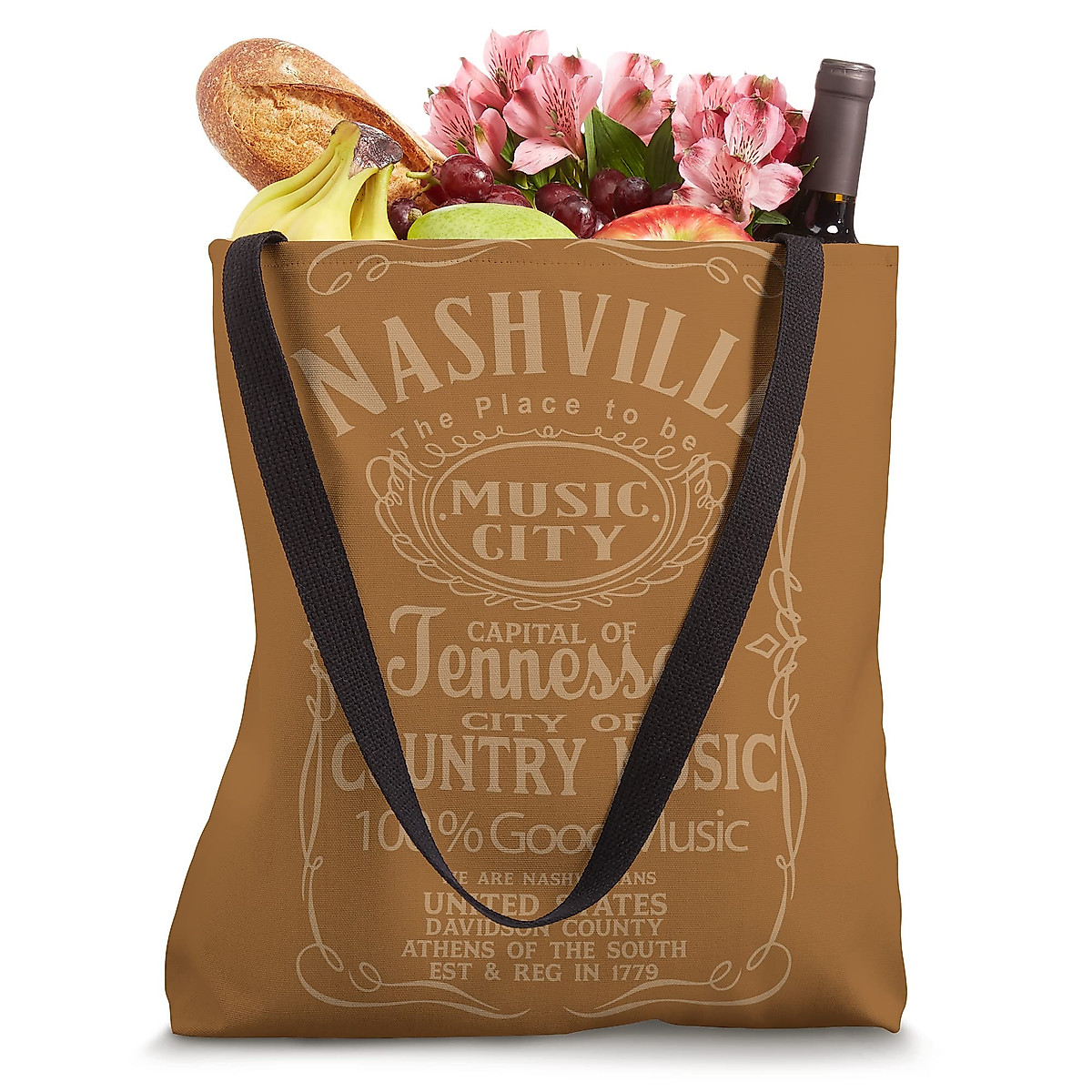 Nashville Tennessee Country Western Music City USA Tote Bag