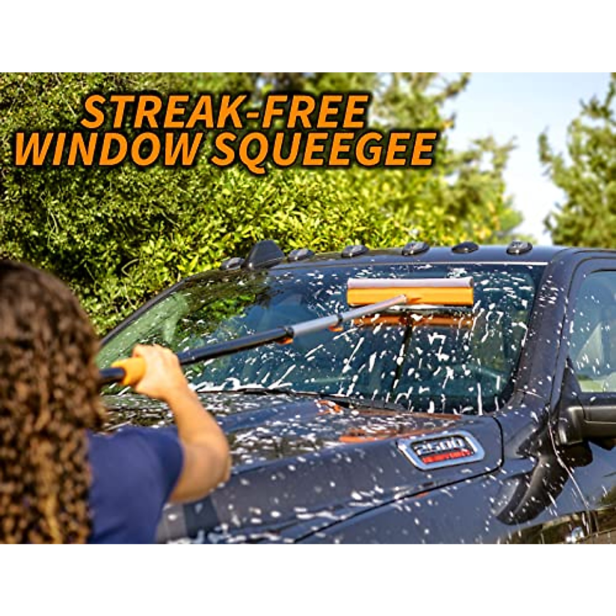 Car Wash Kit with 5-12 ft Extension Pole // Car Washing Brushes Set with Telescopic pole // Microfiber Wash Mop // Soft Wash Brush and Car Wash Tools // The Ultimate RV, Truck Washing Kit