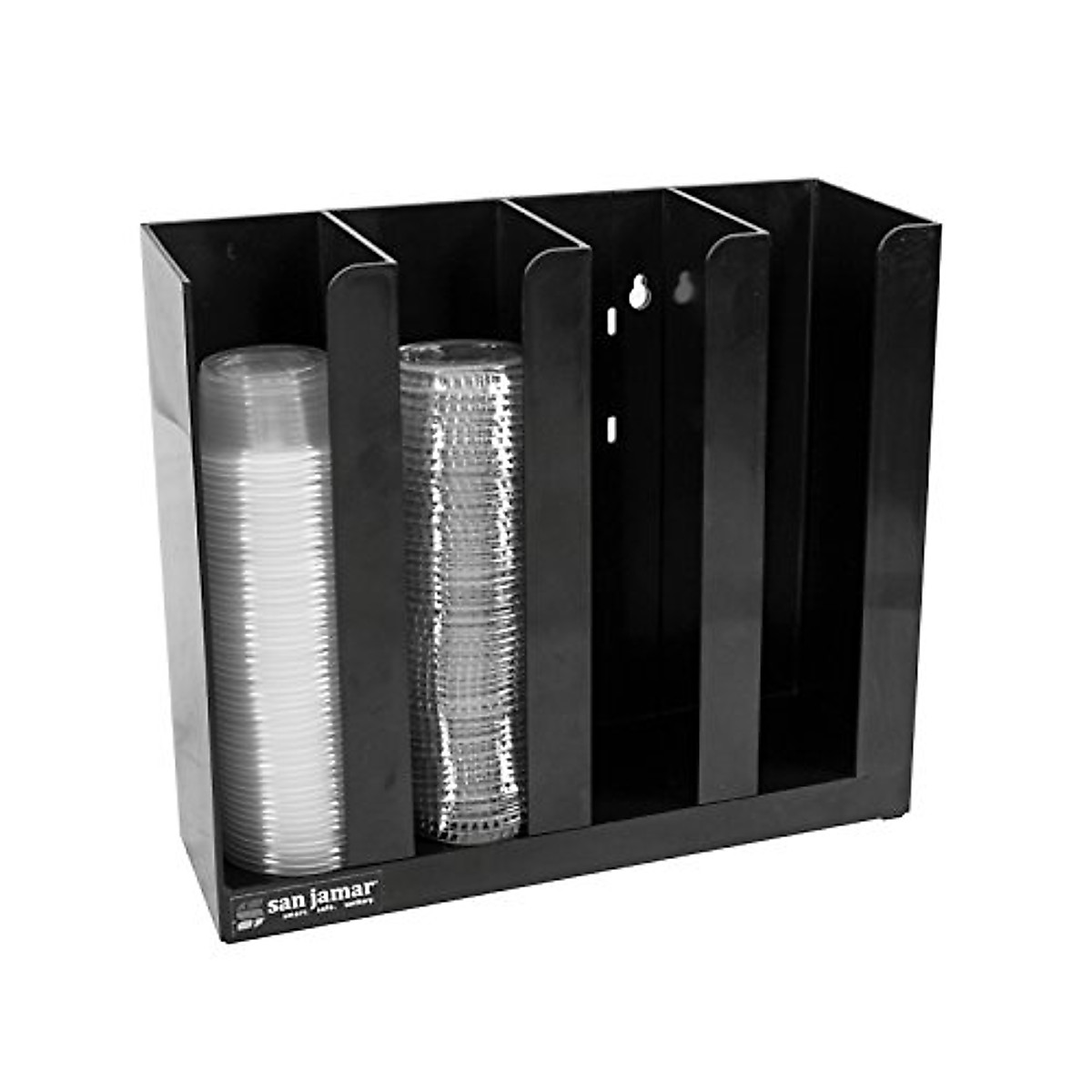 San Jamar (SAO7G) - PCL2 2 Portion/Sauce Cup Lid Organizer, Black