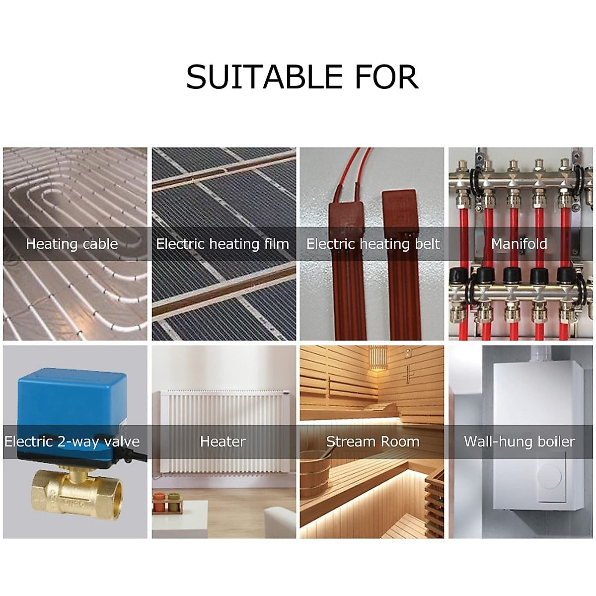 Touch Screen Smart Thermostat, Floor Heating Controller Touch Screen Thermostat Wifi Programmable Industrial, programmable household thermostats