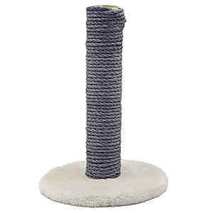 XRzitky Natural Sisal Rope for Cat Scratcher, 1/4 Inch 65FT Rope for Cat Scratching Post Multi Color Cat Scratcher Replacement Rope, Silver Grey