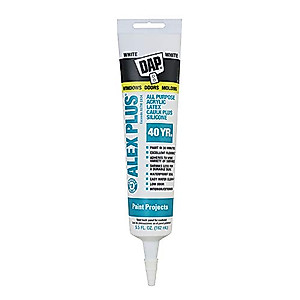 Dap 18128 Alex Plus Acrylic Latex Caulk Plus Silicone 5.5-Ounce