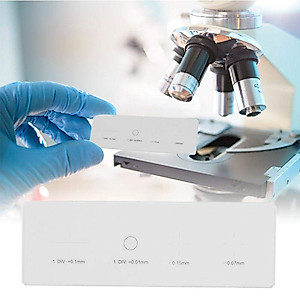 Microscope Slides Reticle Calibration Slide Ruler Microscope Objective Micrometer Calibration Slide Glass Stage Micrometer DIV 0.01mm