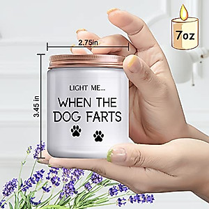 Dog Mom Gifts for Women, Funny Birthday Christmas&Thanksgiving Day Warm Gift for Pet Lovers Best Friends Girlfriend Sisters Female Coworker Relaxing Presents Lavender Candle