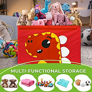 QUOKKA Toy Storage Box Owl & Toy Storage Box Dino Playroom Organizers