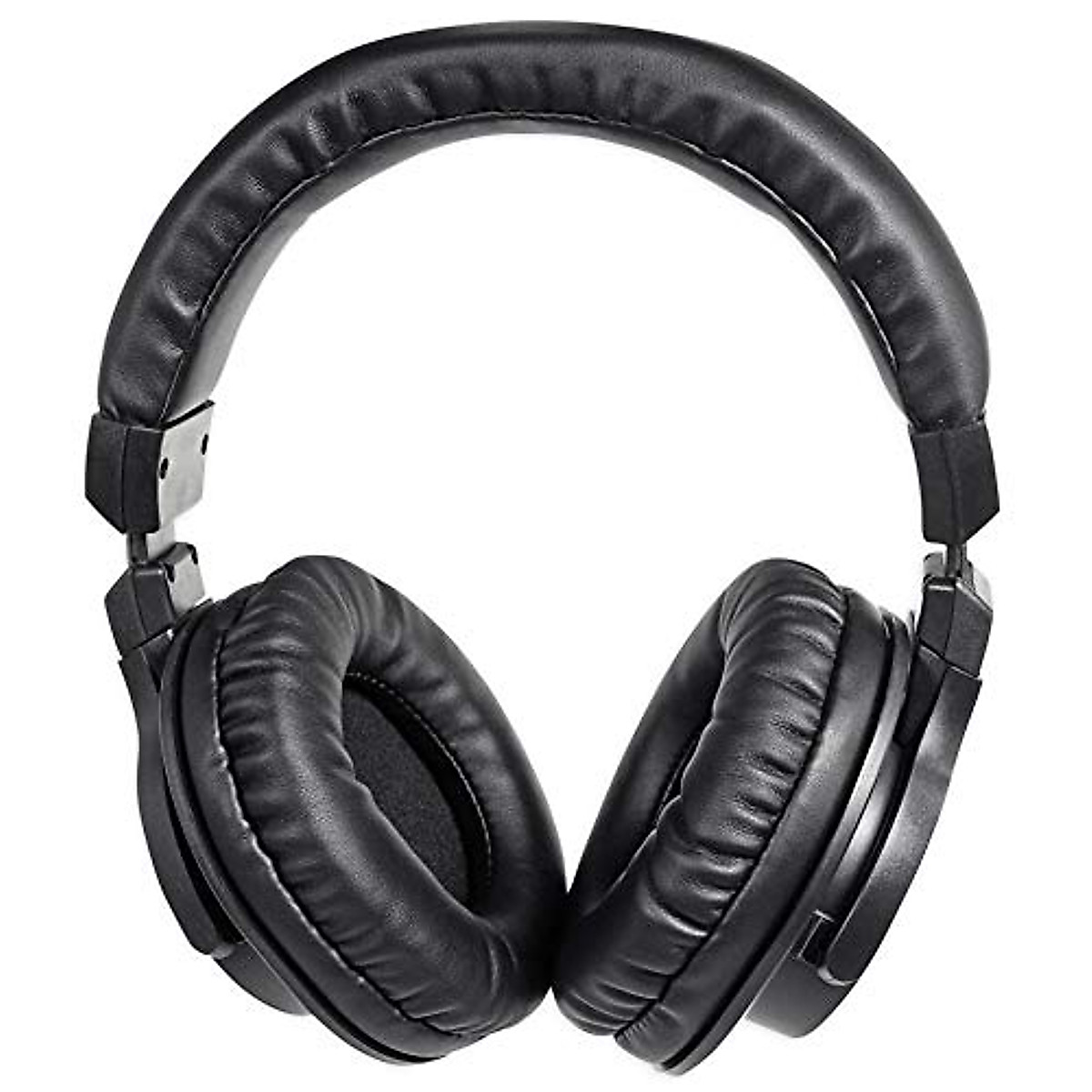 Rockville PRO-M50 Studio Headphones w/ Detachable Coil Cable, Case+Extra Ear Pad, Silver, mediam