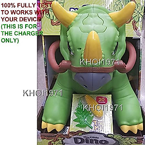 KHOI1971 Wall Charger AC Adapter Cable Compatible with Kid Trax Rideamales Dino Dinosaur Play Ride on 6V Battery Charger