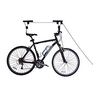 RAD Sportz Bicycle Hoist Quality Garage Storage Bike Lift with 100 lb Capacity Even Works as Ladder Lift Premium Quality