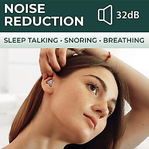 PQ Wax Ear Plugs for Sleeping, Swimming - 50 Noise Cancelling Silicone Gel Wax Earplugs, Ear Protection for Sleep and Swim, Soft Wax Pillows with Sound Blocking Level 32Db, (50 Pillows), Color: White