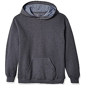 Fruit of the Loom Boys' Fleece Sweatshirts, Hoodies, Sweatpants & Joggers, Pullover-Charcoal Heather, X-Small