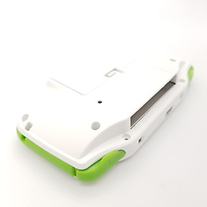 Full Housing Case Cover Housing Shell Replacement for Game boy Advance GBA Shell Case with Buttons Kit (White with Green Buttons)