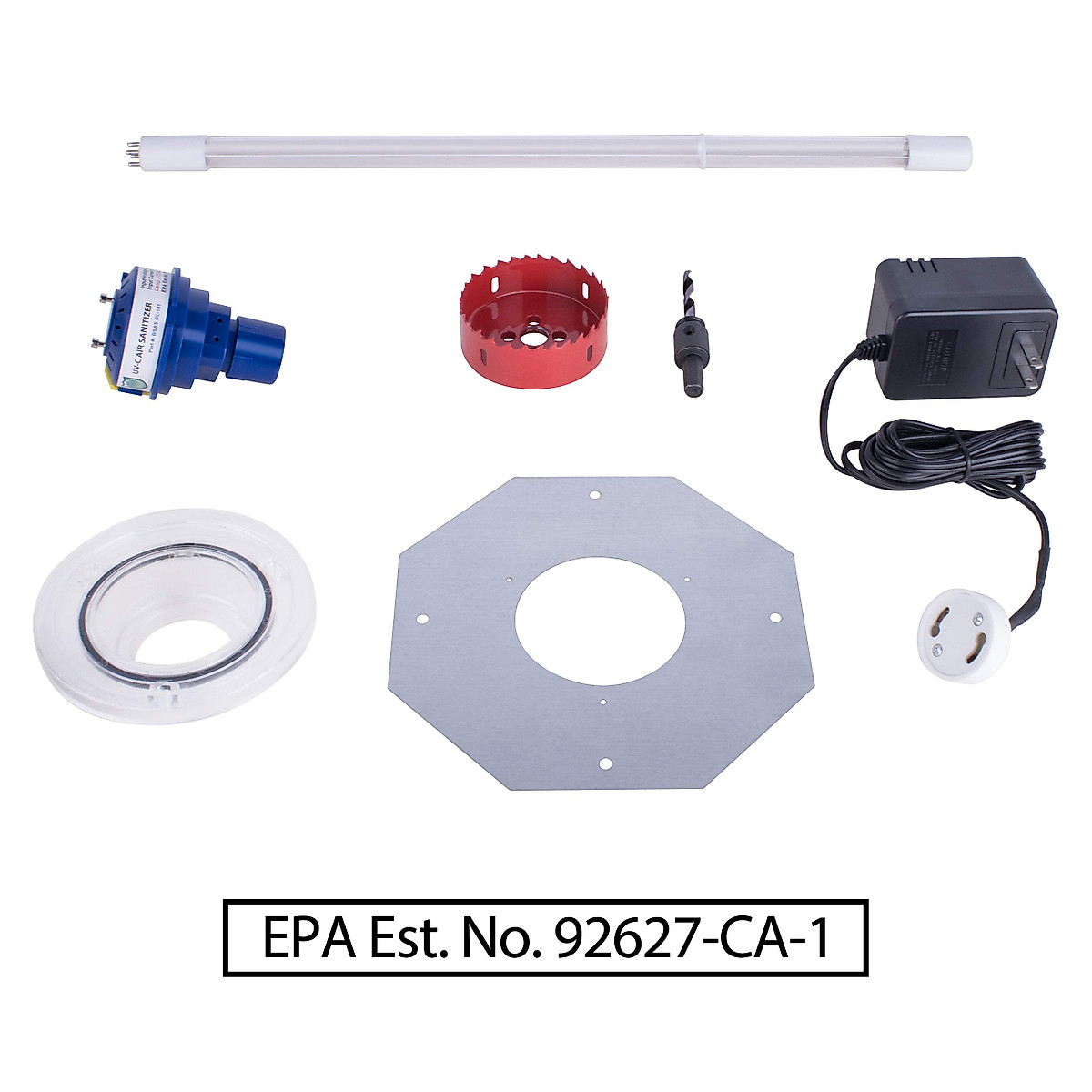 Bio Shield Antimicrobial Protection UV-C Air Sanitizer System, Cleans Air of Bacteria, Germs, Mold and Allergens, Complete Unit, 50-BUVAS-E