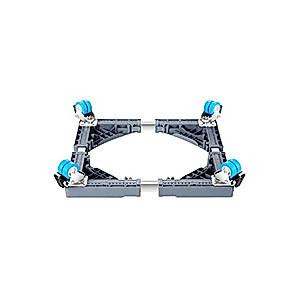 Adjustable Fridge Stand，Multi-Functional mini fridge stand adjustable base with wheels washer and dryer stand refrigerator stand (4 Wheels)