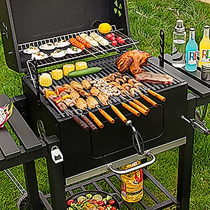 Lineslife 17.3" Cooking Grill Grate for Weber Genesis, Stainless Steel Gas Grill Grid Replacement for Outdoor, Camping, BBQ, 2PC