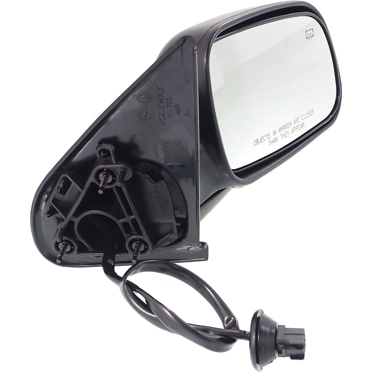 Kool Vue Left & Right Power Heated Door Mirrors Compatible With Jeep Grand Cherokee 1999-2004 Textured Pair