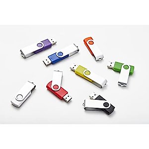 Wholesale/Lot/Bulk - ( 10 Pack ) USB 2.0 Flash Memory Stick Pen Drives U Disk Thumb Jump Pen Drive【 Random 5 Colors】【Ships from USA】 (2 GB)