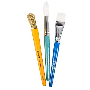 Crayola Paintbrush Variety Classpack, School Supplies, 36 Large Paint Brushes For Kids, Assorted