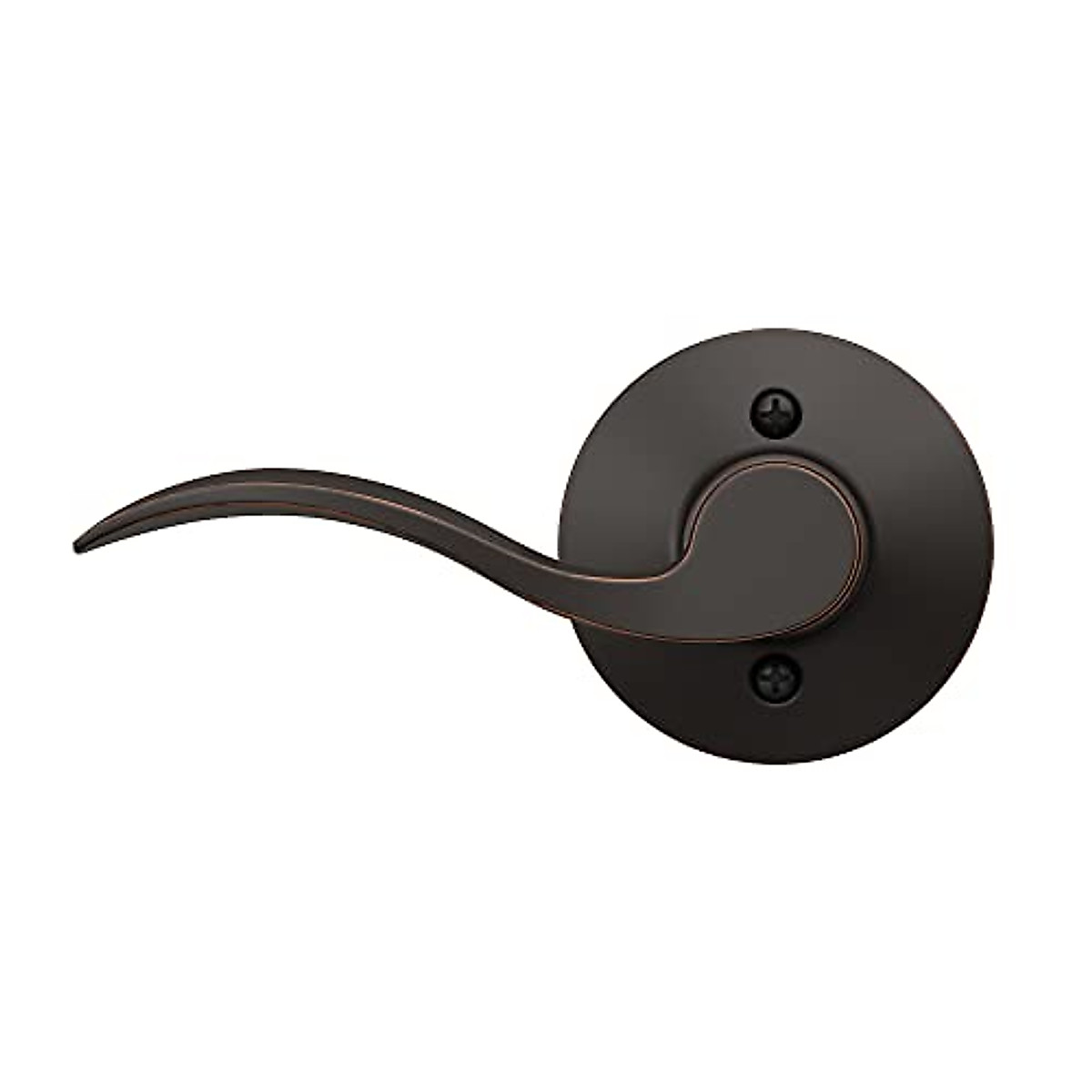 Schlage F170 ACC 716 LH Left Handed Accent Door Lever, One Sided Non-Turning Dummy Door Handle, Aged Bronze