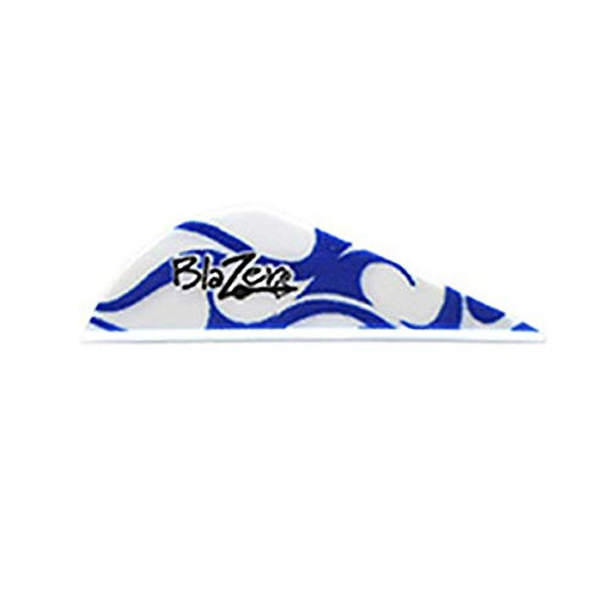 Bohning True Color 2" Blazer Vanes Blue & White Flame Blazer Vane, 100pk
