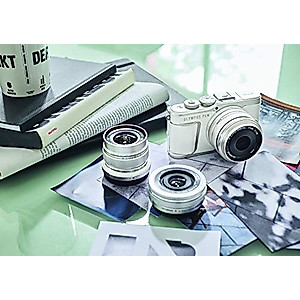 PEN E-PL10 Shiro White Camera Body with Black M.Zuiko Digital 14-42mm F3.5-5.6 EZ Lens