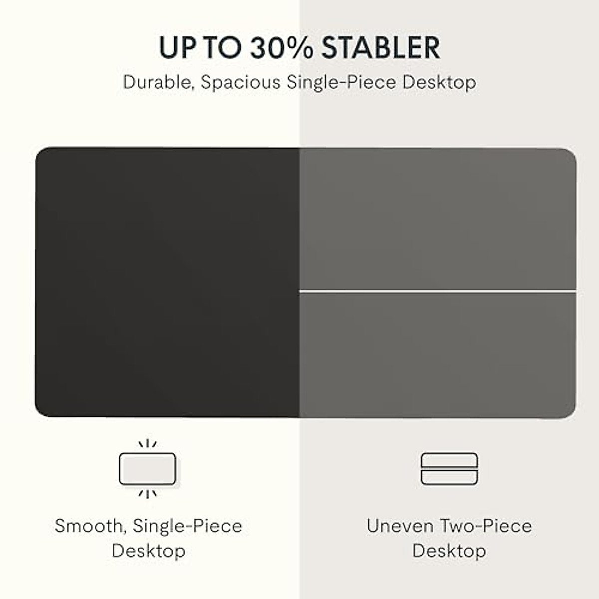 FLEXISPOT EN2 Whole-Piece Standing Desk with Clamp Power Strip, 55 x 28 Electric Stand Up Height Adjustable Desk with Cable Management (Black Frame + 55" Rustic Brown Desktop, 2 Packages)