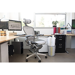 Engineered Now The Original Headrest for The Herman Miller Aeron Chair (H3 for Classic, Zinc)