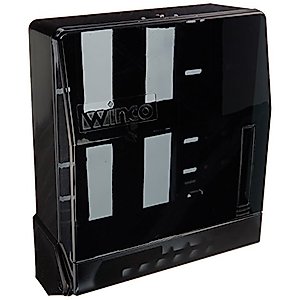 Winco Paper Towel Dispenser, Medium, Black