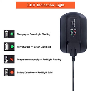 UNGINO WA3742 Replace worx 20v lithium Battery Charger WA3742 WA3732 to Charge Worx 20V MAX Lithium Battery WA3520 WA3525 WA3512 WA3512.1 WA3522 WA3544 WA3575 WA3578…
