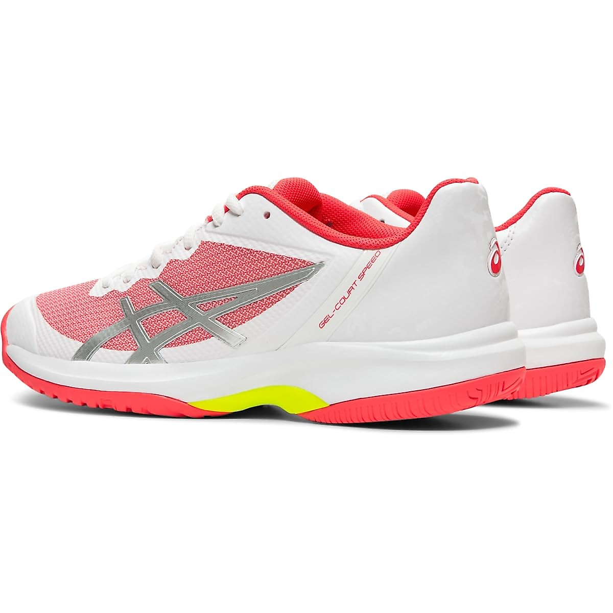 ASICS Women's Gel-Court Speed Tennis Shoes, 12, White/Laser Pink