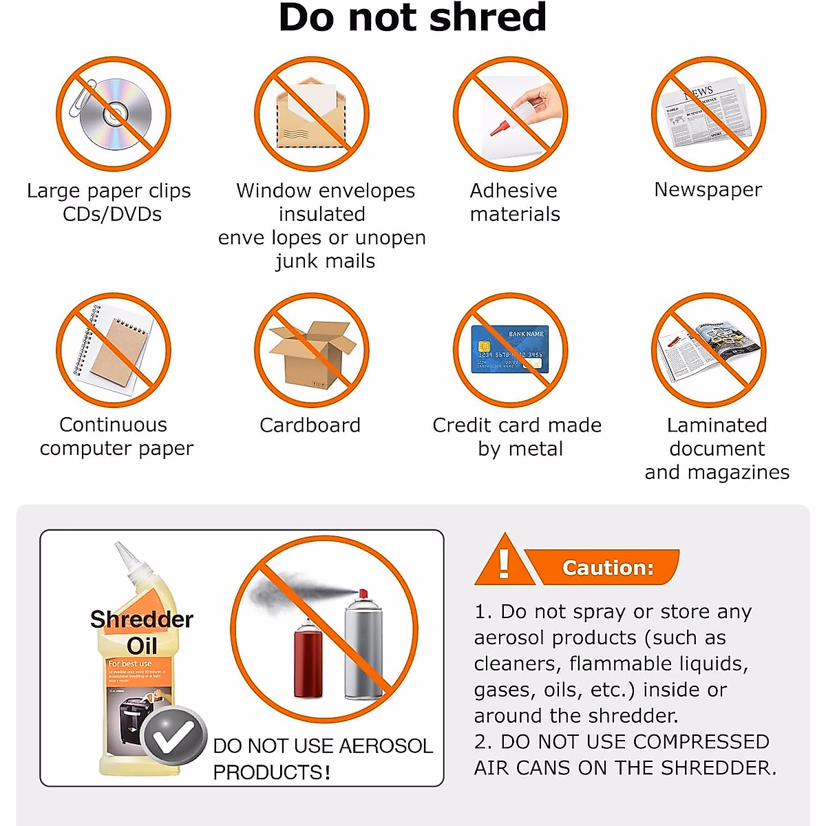 Bonsaii Paper Shredder for Home Use, 6 Sheet Crosscut Paper Credit Cards, Staples, and Clips Shredder for Home Office Use, Portable Handle Design, 3.4 Gal Wastebasket (C237-B Upgrade Version)