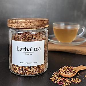 648 Pantry Organization Labels Booklet for Food Storage Containers, with 345 Preprinted Kitchen Baking & Spice Labels & Best-by Waterproof Matte White Vinyl Stickers for Food Jars & canisters