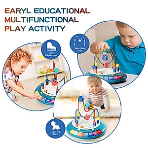 LTKFFFdp Baby Crawling Toys 6 to 12-18 Months Boy Girl Bump and Go Music Light Baby Einstein Toys for 1 Year Old, Developmental Infant Gross Motor Toys for Baby First Birthday Gift Sensory Toys