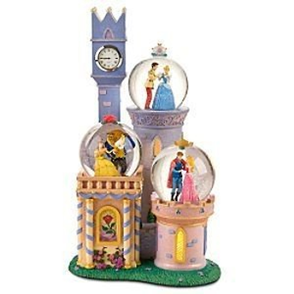Disney Store Exclusive Multi-Princess Snow Globe Cinderella, Sleeping Beauty and Belle, Lights-up and Plays"So this is Love"